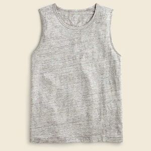 J. Crew | Tops | Jcrew Linen Muscle Tank M | Poshmark
